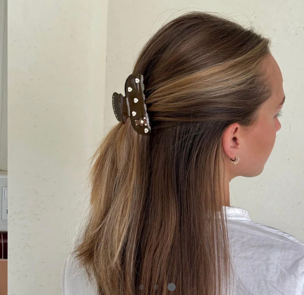 Emi Jay Sweetheart Hair Clip in Toasted Teddy – House of 29