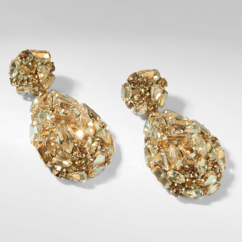 Deepa Gurnani Kim Earrings Gold – House of 29